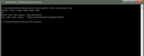 how to create hash calculator using python