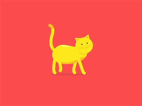 Cat Walk Animated By Sanjeeban Maji Animation Walking Animation