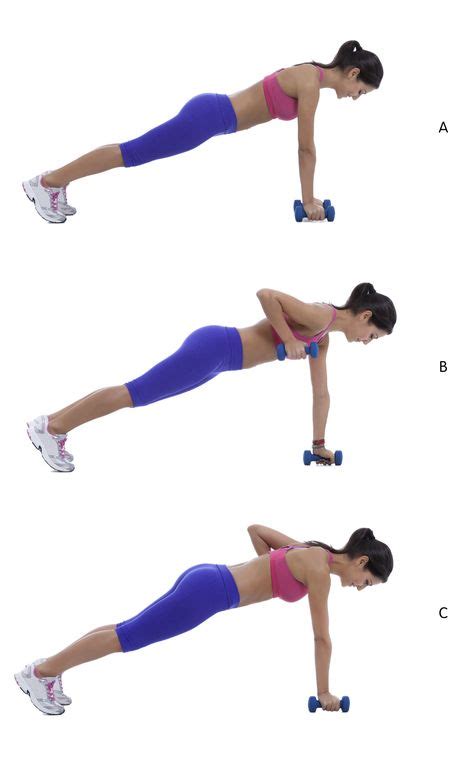 Gainage avec haltères pour les bras Exercice bras Gainage Programme
