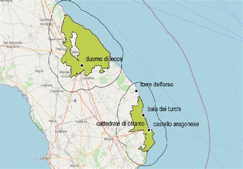 QGis Map Connections Between Cities And Touristic Attractions
