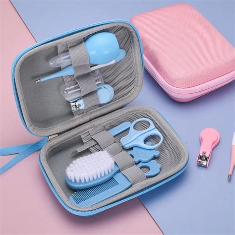 Kit De Cuidados Bebês 8 Em 1 Saco Zíper Conjunto De Clipper De Unha