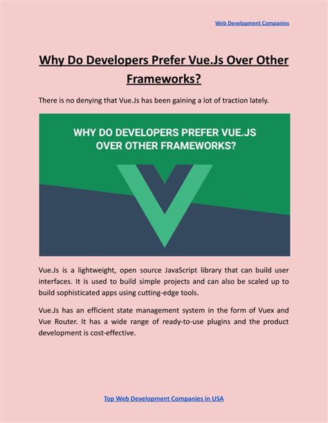 ppt why do developers prefer vue js over other frameworks powerpoint presentation id 10959457
