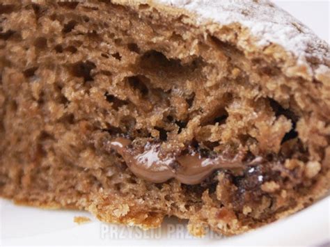 Pieczone pączki czekoladowe z Nutellą PrzyslijPrzepis pl