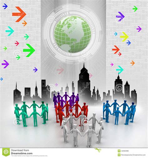 Networking People Line Icons Collection Meeting Friends Socializing