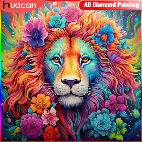 Huacan Le O Diamante Pintura Kit Completo Quadrado Completo E Mosaico