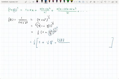 solved find maclaurin series representations for the functions use the binomial series to