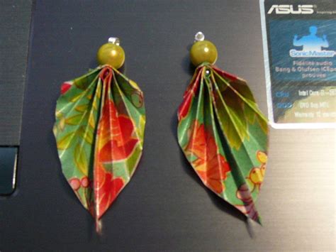 Un Petit Tuto Boucle D Oreille Origami Mes Lubies Boucle D