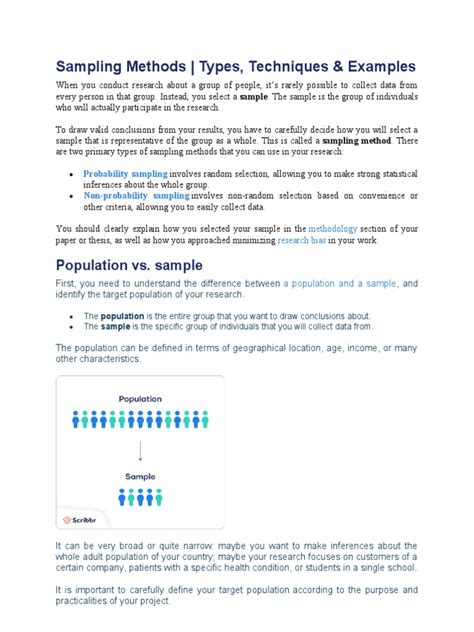 lec 1 sampling methods pdf sampling statistics randomness