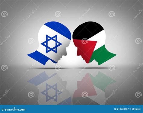 Israel conflicto palestino stock de ilustración Ilustración de