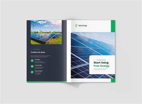 Solar Energy Company Profile Print Templates Behance