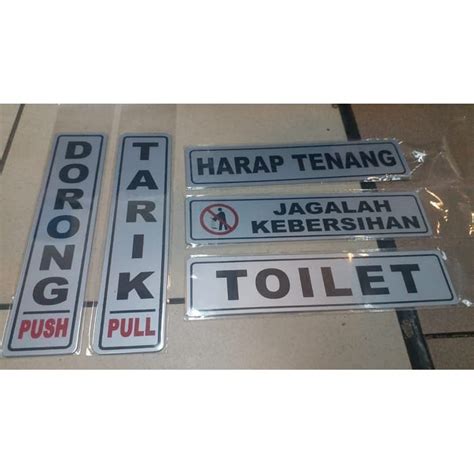 Jual SIGN LABEL STICKER JAGALAH KEBERSIHAN 19 5CM 4 5CM Shopee