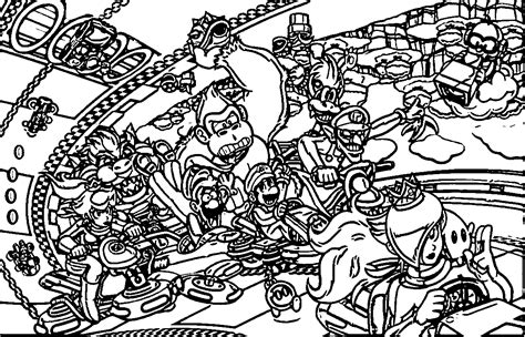 Mario Kart 8 Coloring Pages Clip Art Library