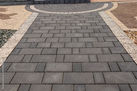 Stockfoto Kostka Brukowa Chodnik Z Kostki Brukowej Paving Adobe Stock