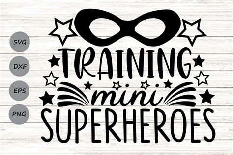 Training Mini Super Heroes Svg Graphic By CosmosFineArt Creative Fabrica