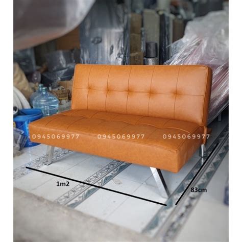 sofa giá rẻ Ghế Sofa Bed mini 1m2 Chân inox Sopha Giường Nhỏ Gọn