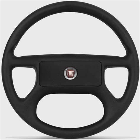 Volante Fiat Uno Fiorino 95 A 00 Preto Acionador De Buzina E Cubo