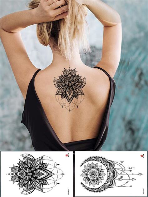 Kits De Pegatinas De Tatuajes 2 Hojas De Tatuajes Temporales Con