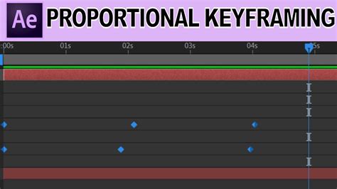 Drag Key Frames Proportionally Adobe After Effects Tutorial YouTube
