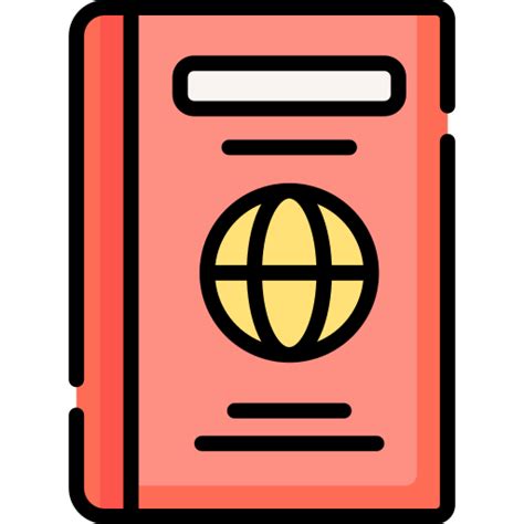 Icono De Pasaporte Special Lineal Color