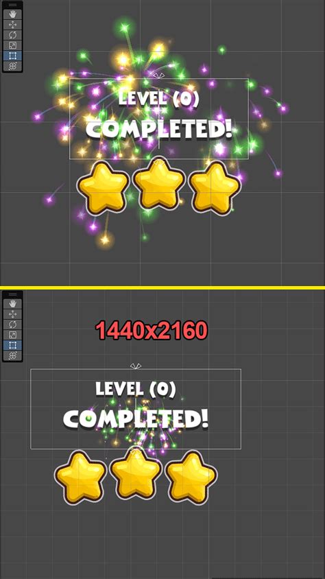how to have the same ui particle size visually on different resolutions questions and answers