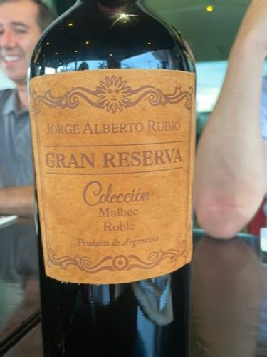 Jorge Rubio Gran Reserva Colección Malbec Roble Vivino