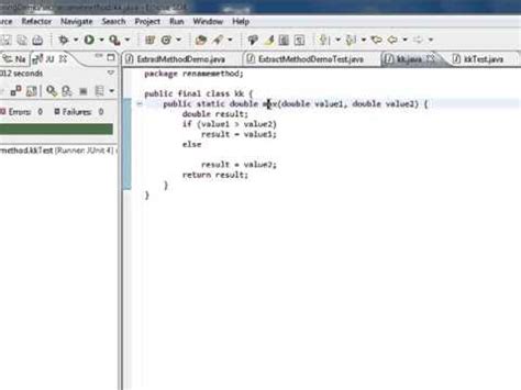 Refactoring Con Eclipse Youtube