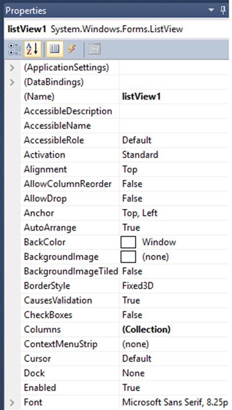 C ListView Control The Engineering Projects
