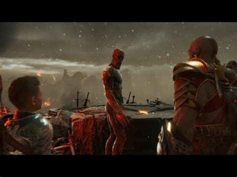 Kratos And Atreus Meet Surtr Hrist And Mist Boss Fight God Of War