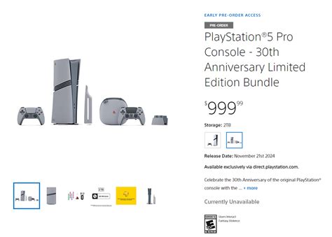 PlayStation 30周年纪念系列硬件预购开启PS5 Pro 30周年限量版组合包售罄黄牛市场火热 IT168下载站