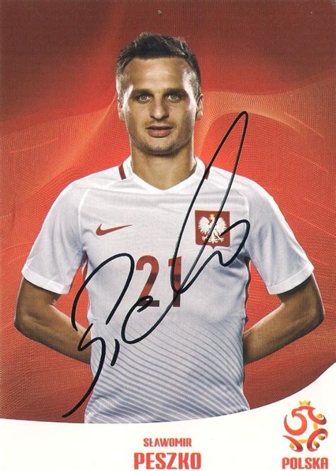 Sławomir PESZKO oryginalny autograf karta POLSKA Warszawa Kup teraz