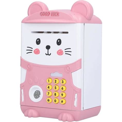 Mini Coffres Forts Tirelires Automatiques Électroniques Rose Musical