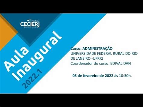 Aula Inaugural 2022 1 YouTube