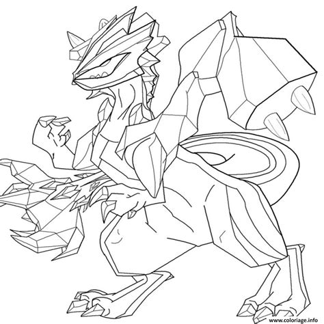 Coloriage Pokemon Legendaire Zekrom JeColorie