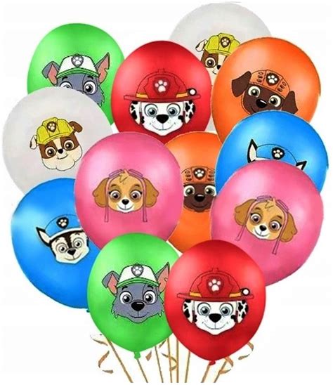 ZESTAW BALONÓW BALON BALONY PSI PATROL CHASE MARSHALL SKYE URODZINY 12