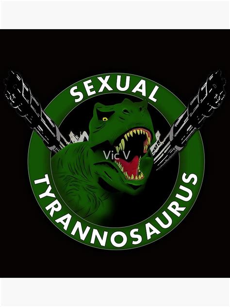 Sexual Tyrannosaurus Canvas Print For Sale By Vicmvarela Redbubble