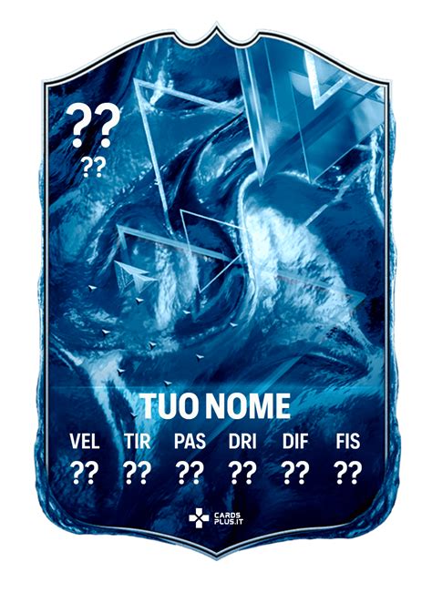 EA FC 24 Ultimate Team Versus Ice Card Stampa Card Personalizzabile