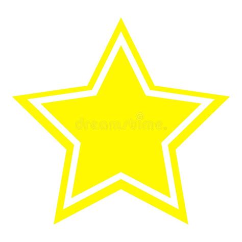 Color Del Amarillo Del Icono De La Estrella Ilustración del Vector