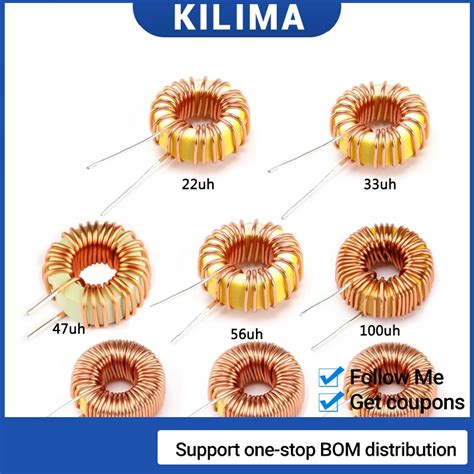 5pcs Toroid Inductor 3A Winding Magnetic Inductance 22uH 33uH 47uH