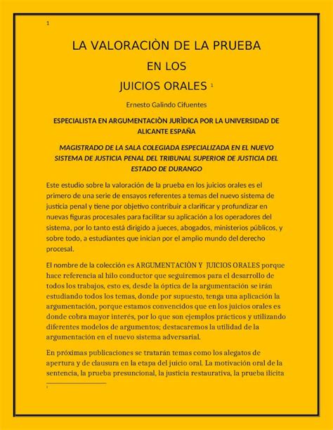 DOCX 1 LA VALORACIÒN DE LA PRUEBA EN LOS JUICIOS ORALES PDFSLIDE NET