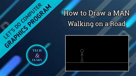 walking man in computer graphics using c youtube