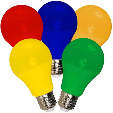 E27 LED Lampe Birne Leuchtmittel Farbig Bunt 1W 5W Deko Lampe Rot Blau