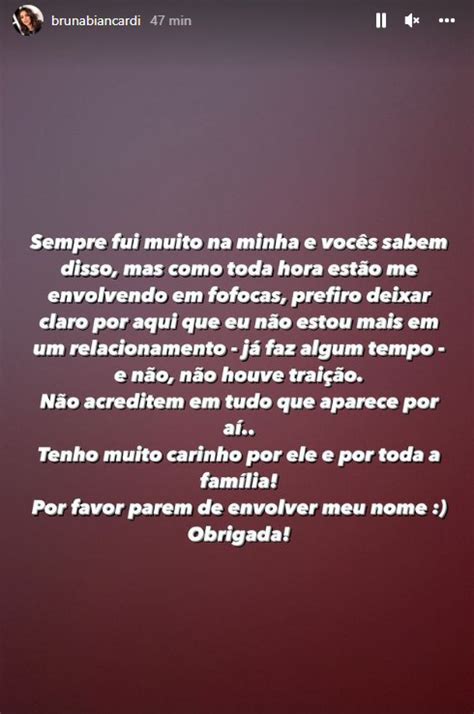 Bruna Biancardi se pronuncia sobre término após irmã de Neymar o