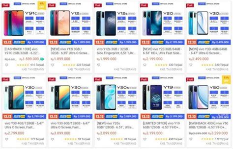 Daftar Harga HP Vivo Terbaru Bulan November Tersedia Diskon Sampai Rp