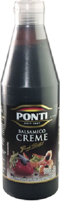 Genuport Ponti Balsamico Crème donker Crème van Aceto Balsamico di