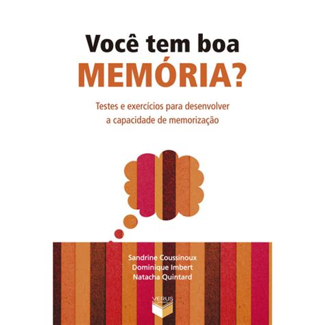 Livro Voc Tem Boa Mem Ria Testes E Exerc Cios Para Desenvolver A