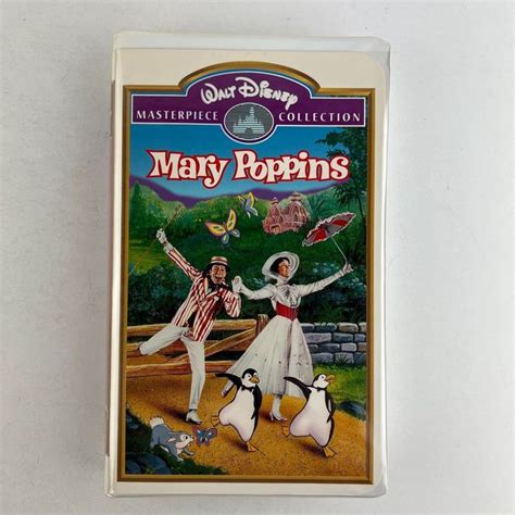Walt Disney Masterpiece Collection Mary Poppins VHS Video Tape 1994 On