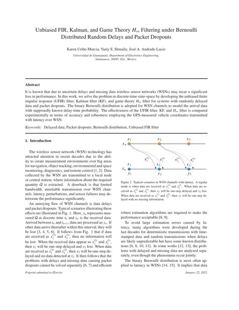 pdf unbiased fir kalman and game theory h ∞ filtering under bernoulli distributed random
