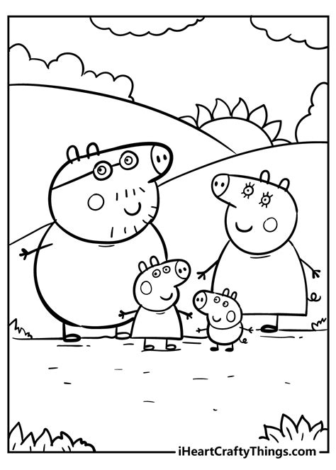 Printable Coloring Pages Peppa Pig Coloring Home Peppa Pig Coloring