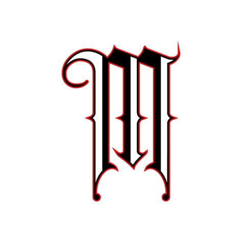 Logotipo De Marca De Lujo De La Letra M Vector Premium