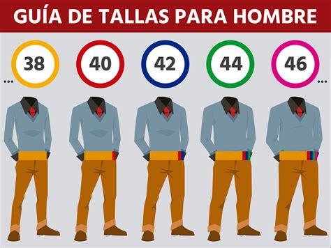 TABLA DE TALLAS MEDIDAS PARA HOMBRE para Camisa Y Pantalón 6b u5ch